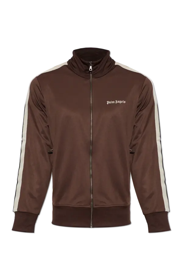 Palm Angels Sweatshirt With Logo - Brown