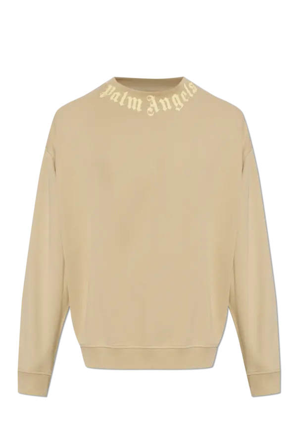 Palm Angels Sweatshirt With Logo - Beige