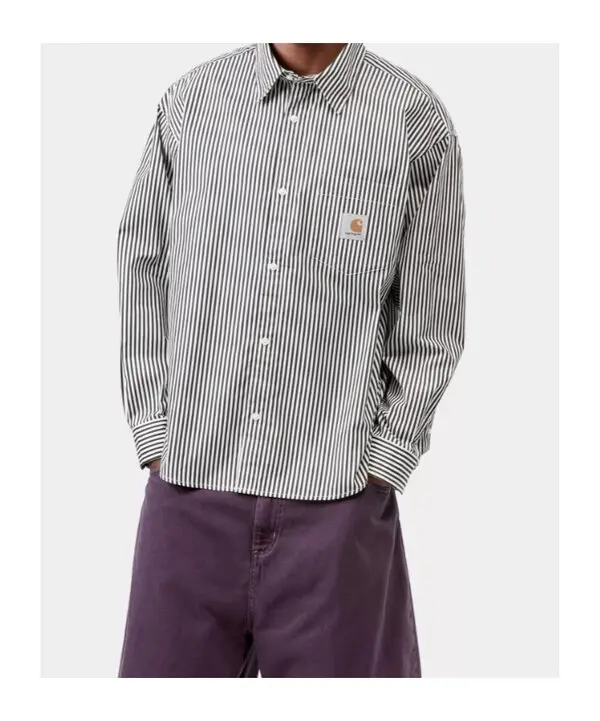 Carhartt Work In Progress Striped Long-sleeve Shirt