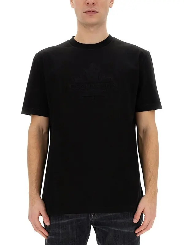 Dsquared2 Logo Embossed Crewneck T-shirt
