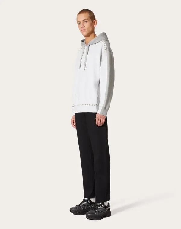 Valentino Garavani Stud Detailed Straight Leg Jeans