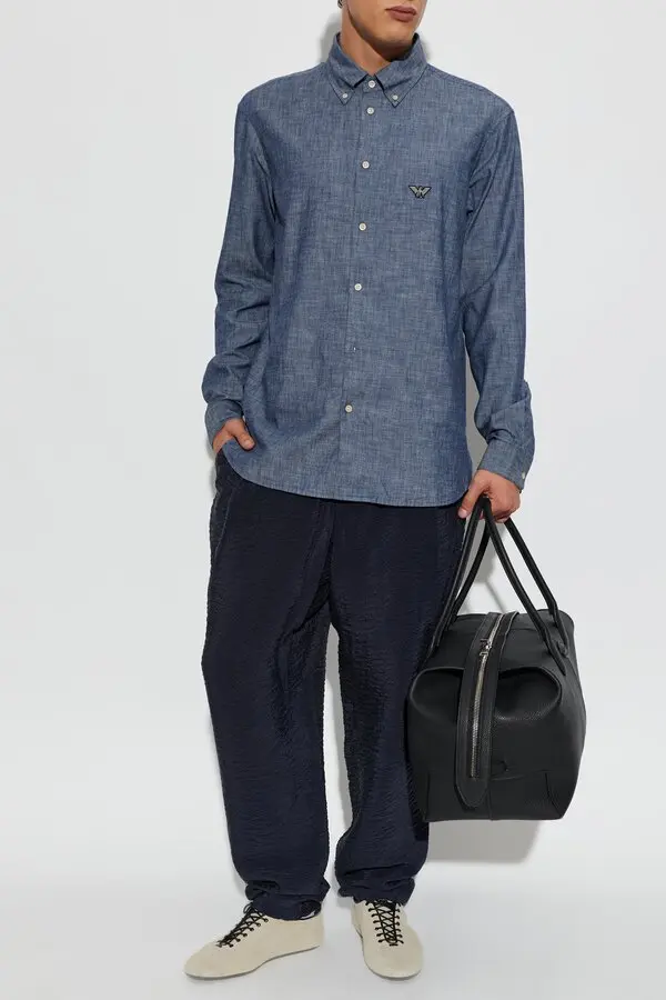 Emporio Armani Shirt With Embroidered Logo