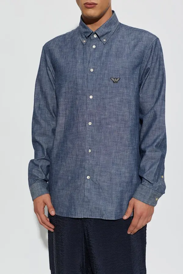 Emporio Armani Shirt With Embroidered Logo