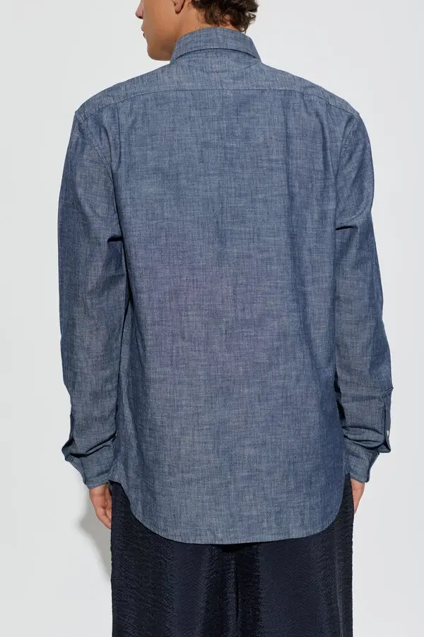 Emporio Armani Shirt With Embroidered Logo