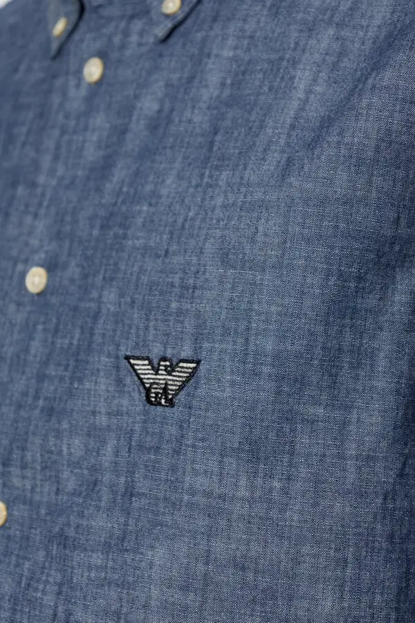 Emporio Armani Shirt With Embroidered Logo
