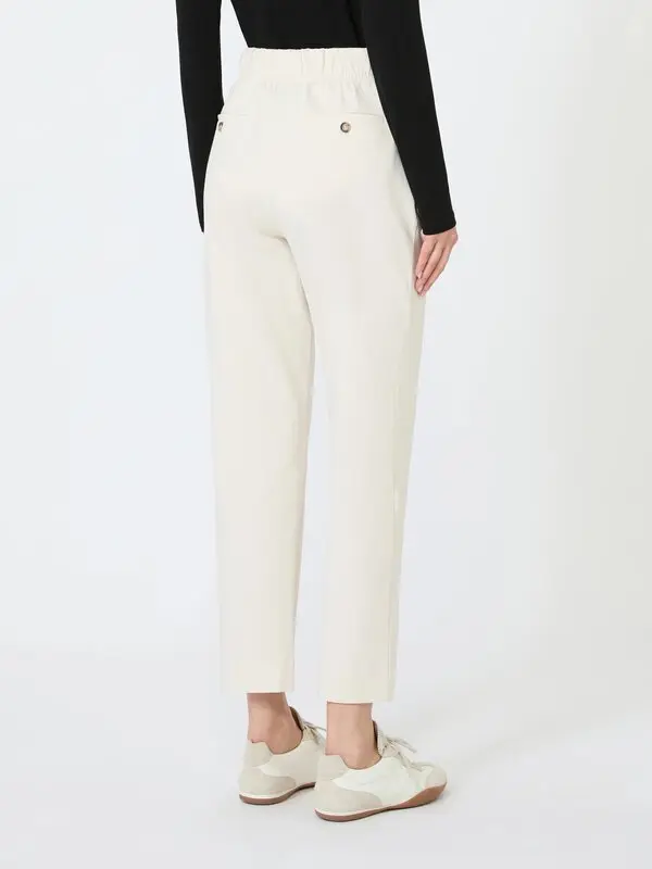 Max Mara Slim Fit Pants With Elastic Waistband