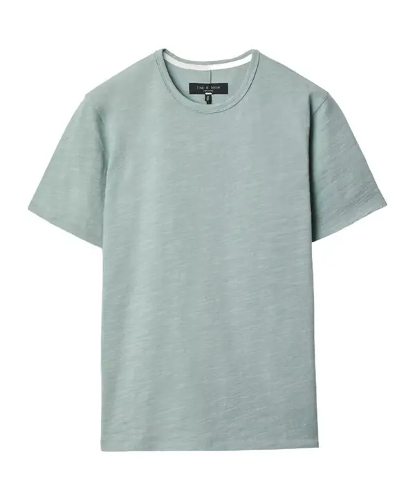 Rag & Bone Rag Bone Slub Crewneck T-shirt - Gray-blue