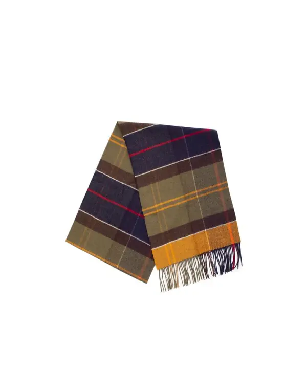 Barbour Tartan Fringed Scarf
