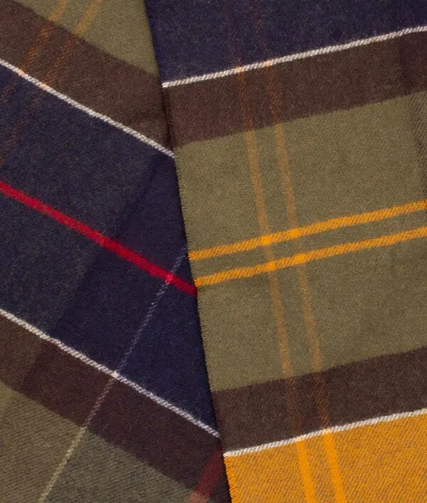 Barbour Tartan Fringed Scarf