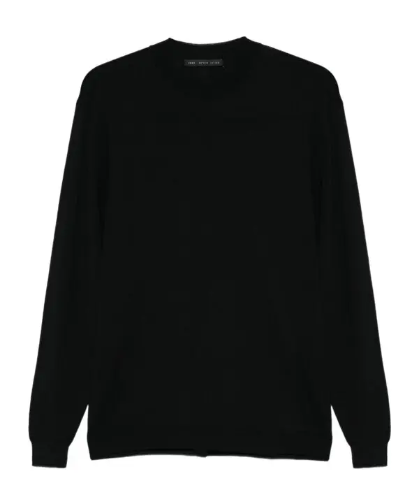 LOW BRAND Long-sleeved Crewneck Jumper - Black