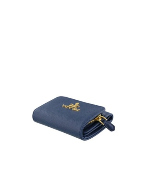 Prada Logo-lettering Tri-fold Wallet