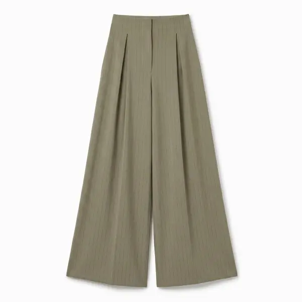 RITA ROW Siena Pants Khaki Stripes - Green