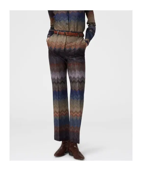 Missoni Trumpet Pants In Snake Pattern Knit