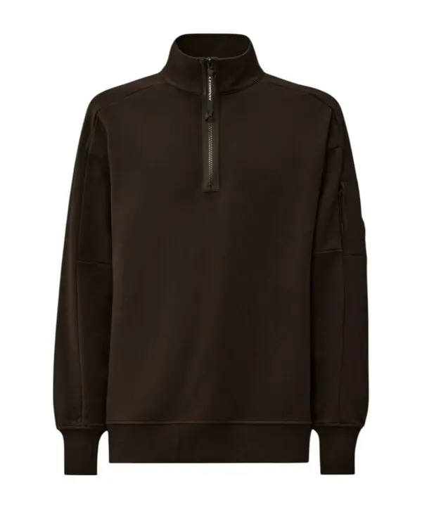 C.P. COMPANY Quarter-zip Sweatshirt - Black