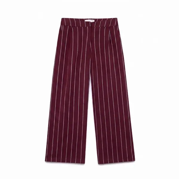 RITA ROW Pink / Purple Muga Pants Maroon - Pink/purple