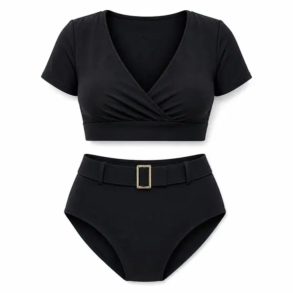 SANTE GRACE Playa Negra Two-piece Bathing Suit - Black