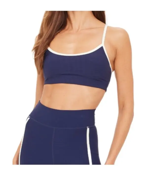 The Upside Samara Strappy Activewear Top - Navy Blue