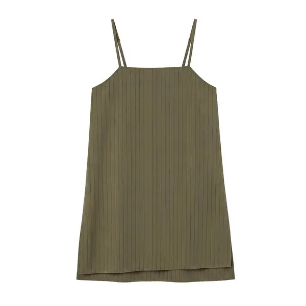 RITA ROW Parma Top Khaki Stripes - Green