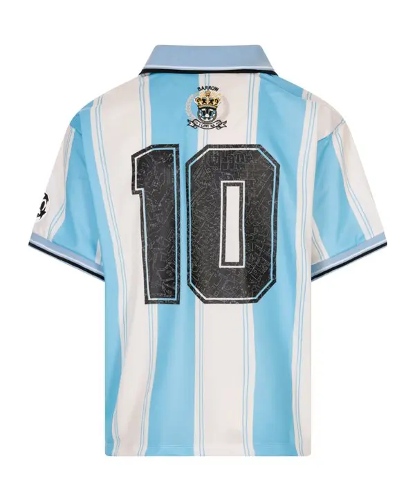 BARROW Logo Embroidered Striped Jersey