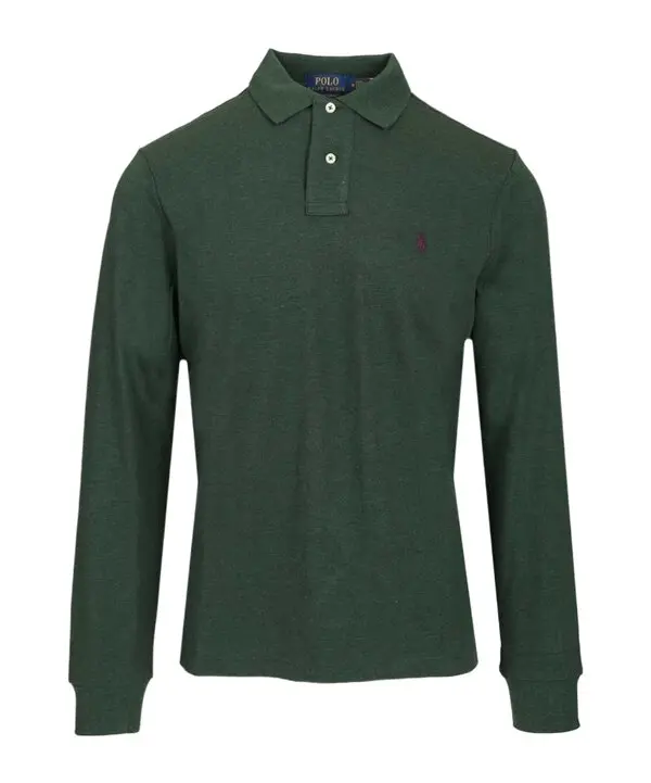 Polo Ralph Lauren Custom Slim Fit Mesh Polo Shirt - Green