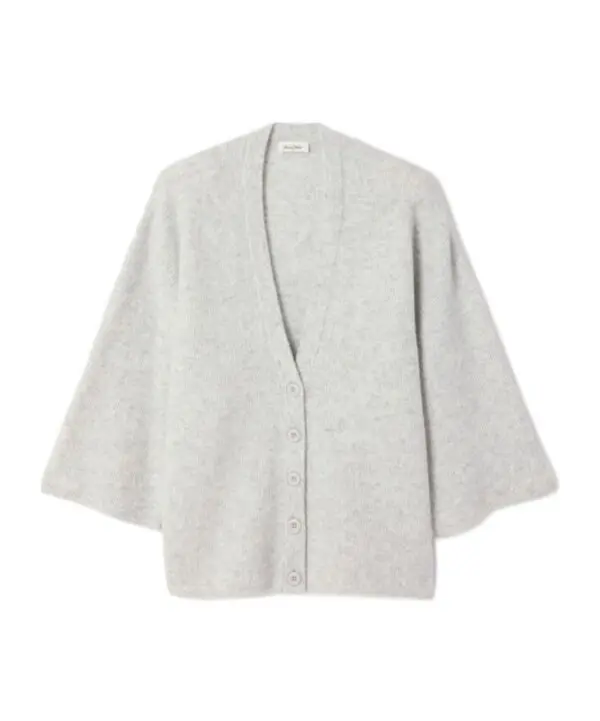American Vintage Loose Fit Buttoned Cardigan - Grey