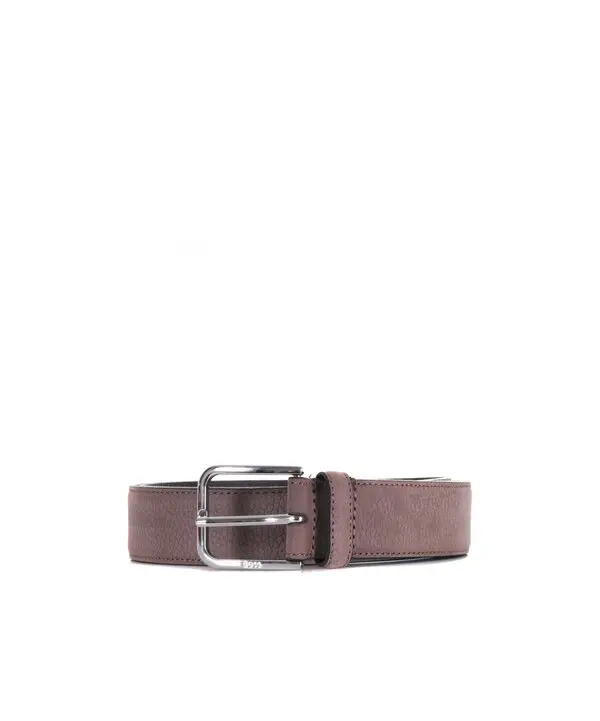 Hugo Boss Logo Engraved Belt - Gray