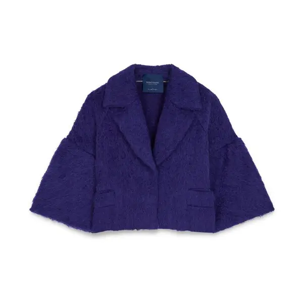 AMANDA THOMPSON COUTURE Edie Jacket Electric Mohair - Purple