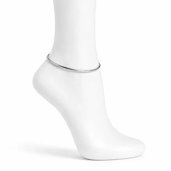 OUTOFOFFICE Polished Anklet - Silver