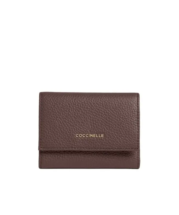 COCCINELLE Flap Compact Wallet - Purple