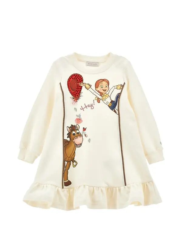 Monnalisa Graphic Print Sweatshirt Dress - No