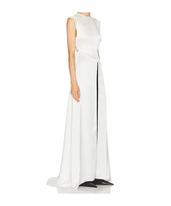 David Koma Roll-cuffs Satin Blouse