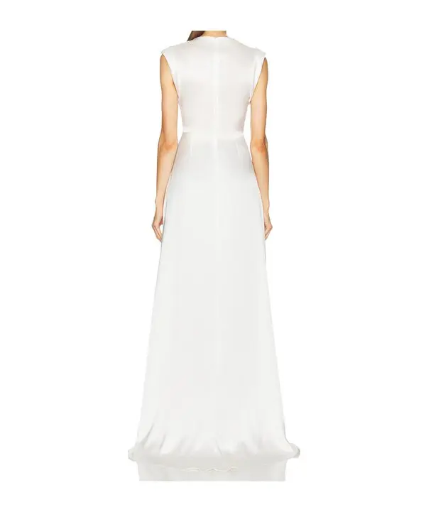 David Koma Roll-cuffs Satin Blouse