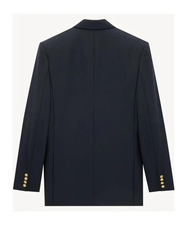 Saint Laurent Double-breasted Long-sleeved Jacket