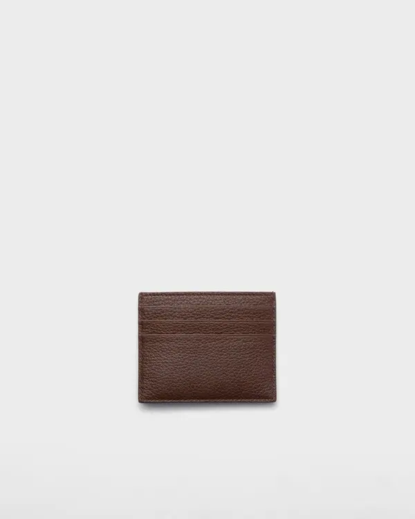 Prada Logo Plaque Open Top Cardholder