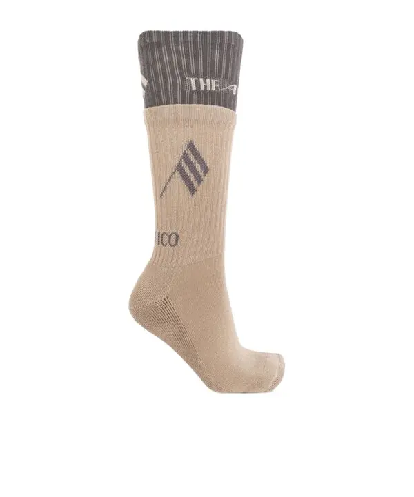Attico Logo Intarsia Socks - Nude