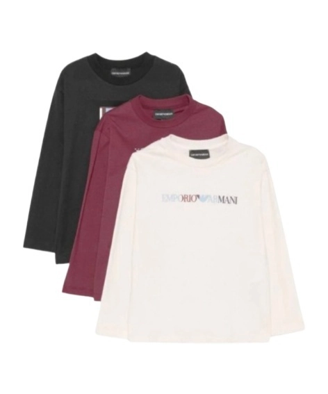 ARMANI Three-piece T-shirt Set - White