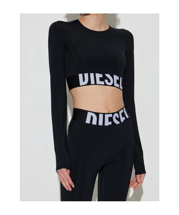 DIESEL® Melissa-d-pop Cropped Long Sleeve Top