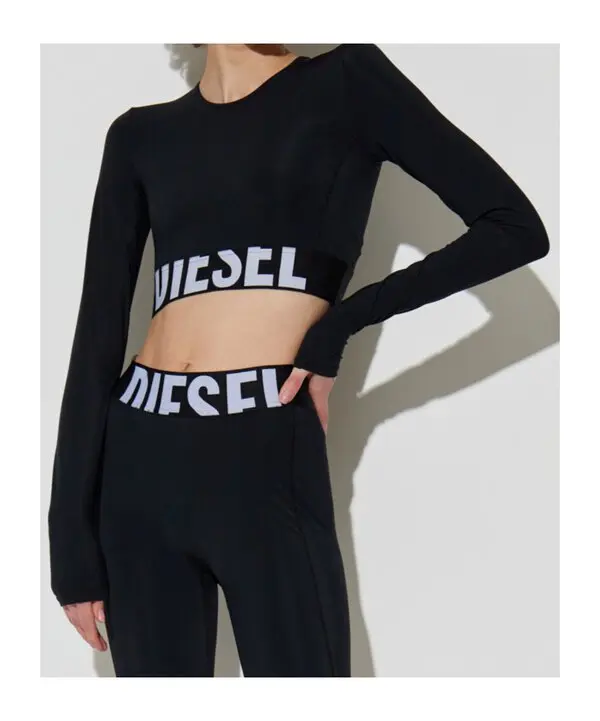 DIESEL® Melissa-d-pop Cropped Long Sleeve Top
