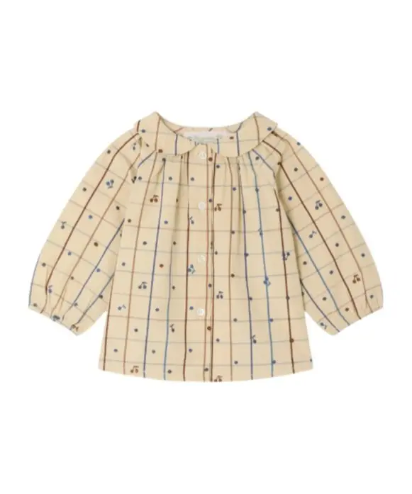 Bonpoint Long-sleeved Shirt - Light Brown