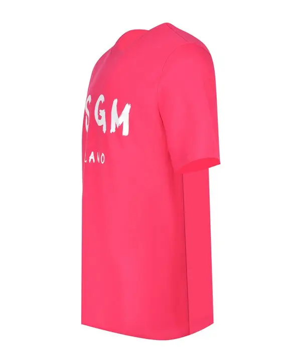 MSGM Logo Printed Crewneck T-shirt