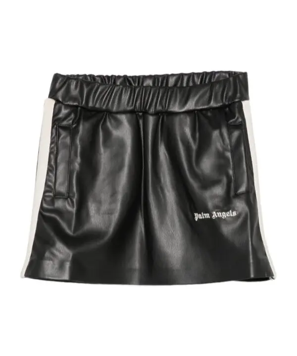 Palm Angels Elastic-waist Skirt - Black