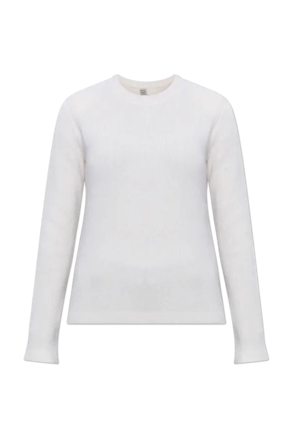 TOTEME Sweater With Shoulder Pads - Cream