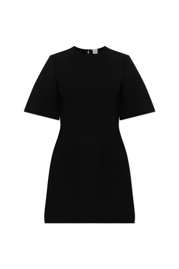 TOTEME Dress With Raw Finish - Black