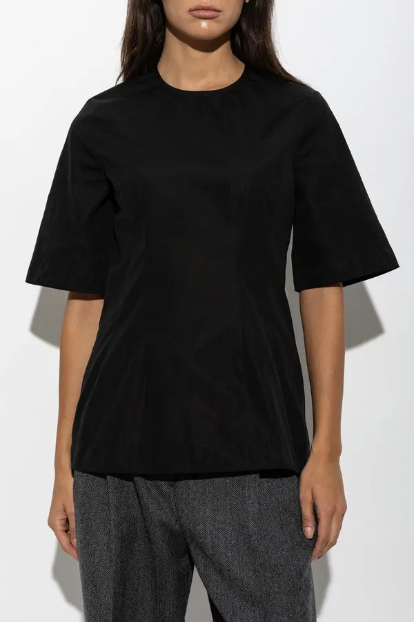 TOTEME Cotton Top With A Crew Neck