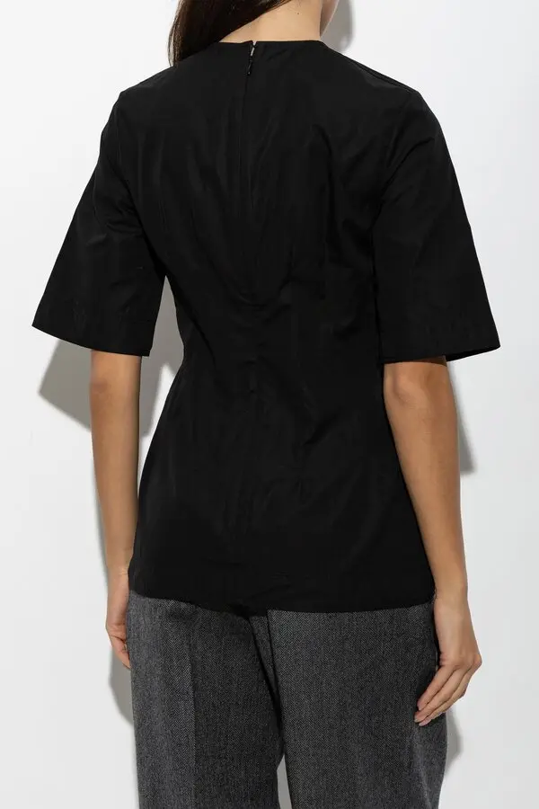 TOTEME Cotton Top With A Crew Neck