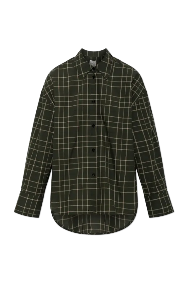 TOTEME Checked Shirt - Green