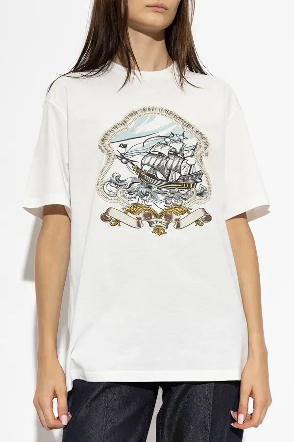 Etro Cotton T-shirt With Print