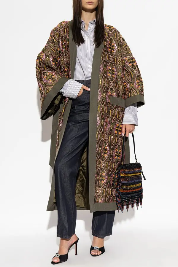 Etro Coat With Appliqués