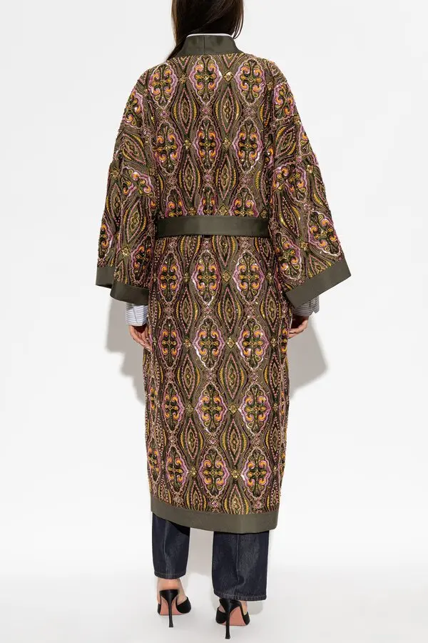 Etro Coat With Appliqués