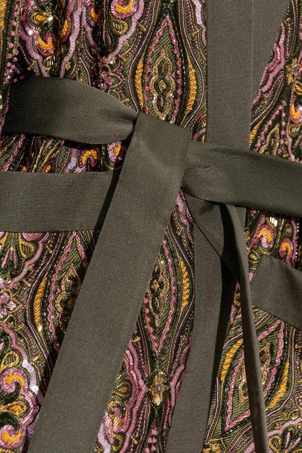 Etro Coat With Appliqués